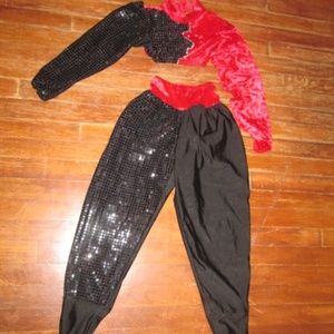 Professional Dance | Costumes | Dance Genie Costume 2 Pc Girls Sequins ...